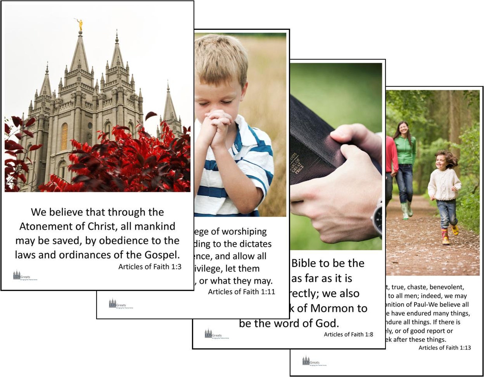 ARTICLES OF FAITH 13-poster Download color Vertical Lds - Etsy