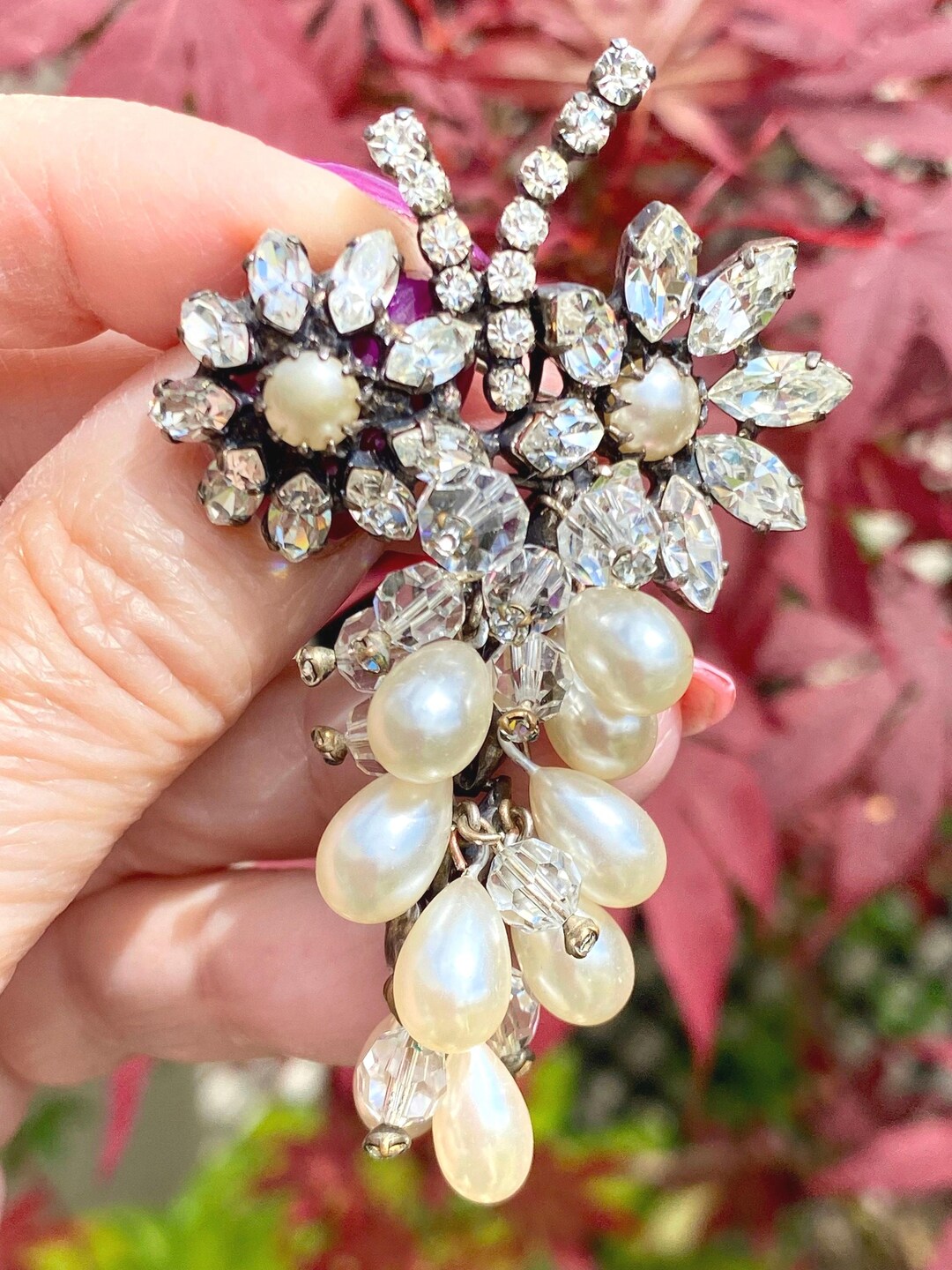 Roger Jean Pierre Stunning Cascading French Vintage Brooch - Etsy