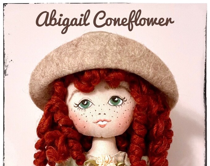 Red Doll - Abigail Coneflower. Handmade Girl Doll. Red Hair Doll ...