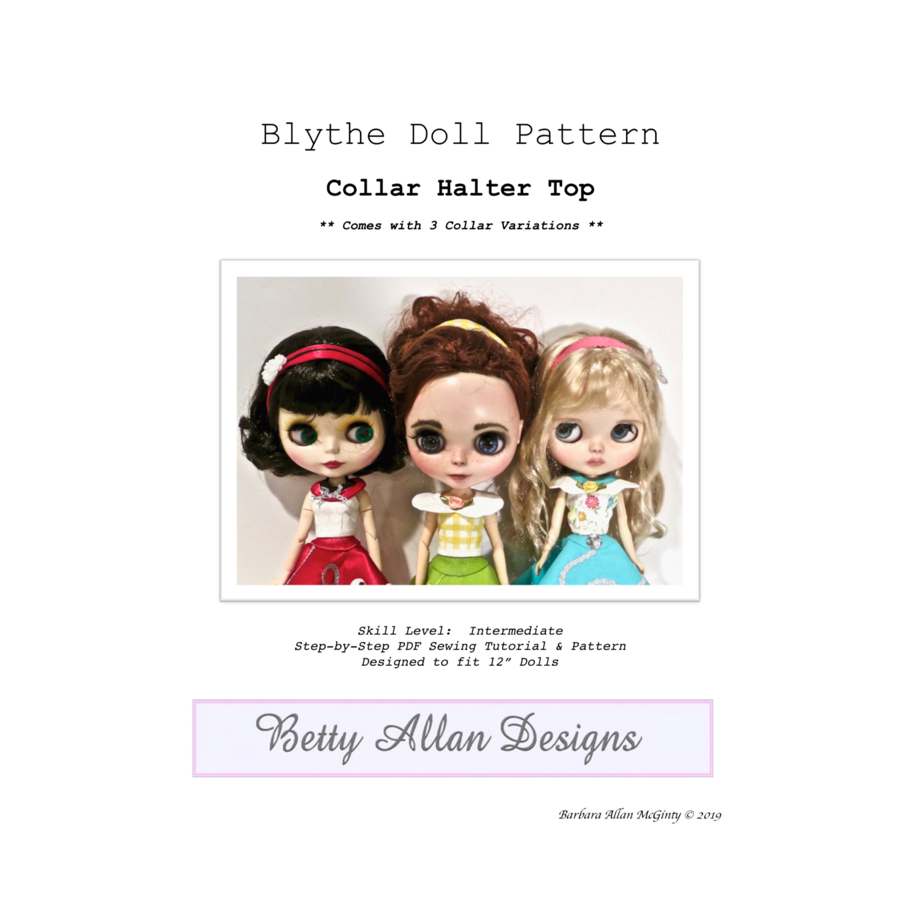 Blythe Sewing Pattern English.blythe Doll Sewing Pattern English.blythe ...