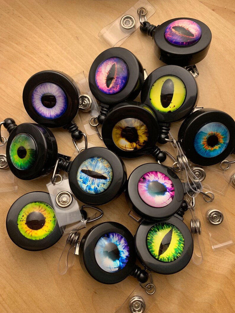 Asteroid Hyalosis Retractable Eye Badge Reel - Etsy