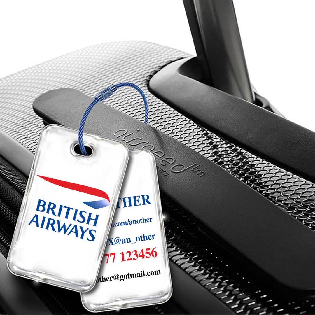 British Airways Logo White Luggage Tag - Etsy