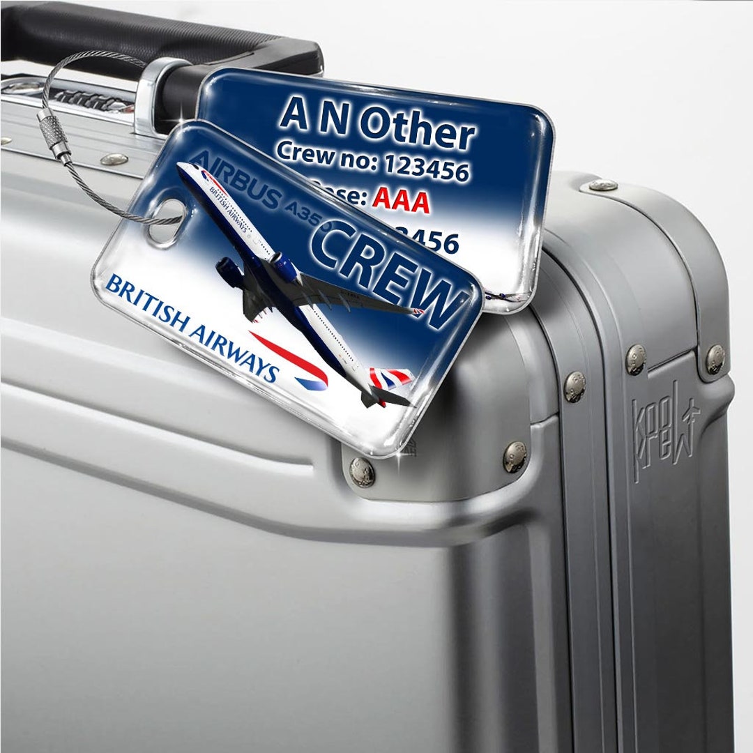 British Airways A350 Crew Luggage Tag - Etsy