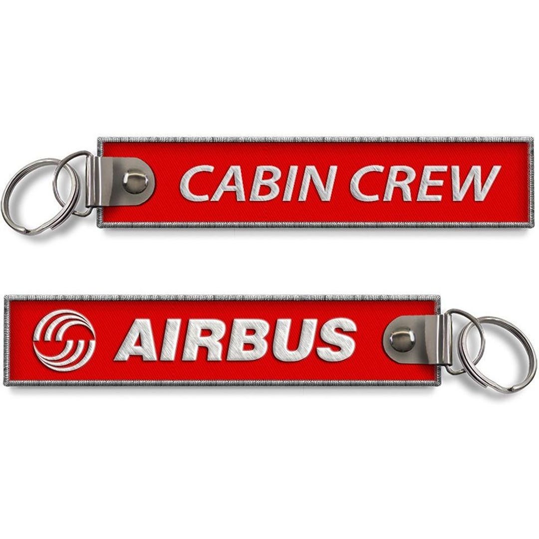 Airbus Cabin Crew Embroidered Keyring - Etsy