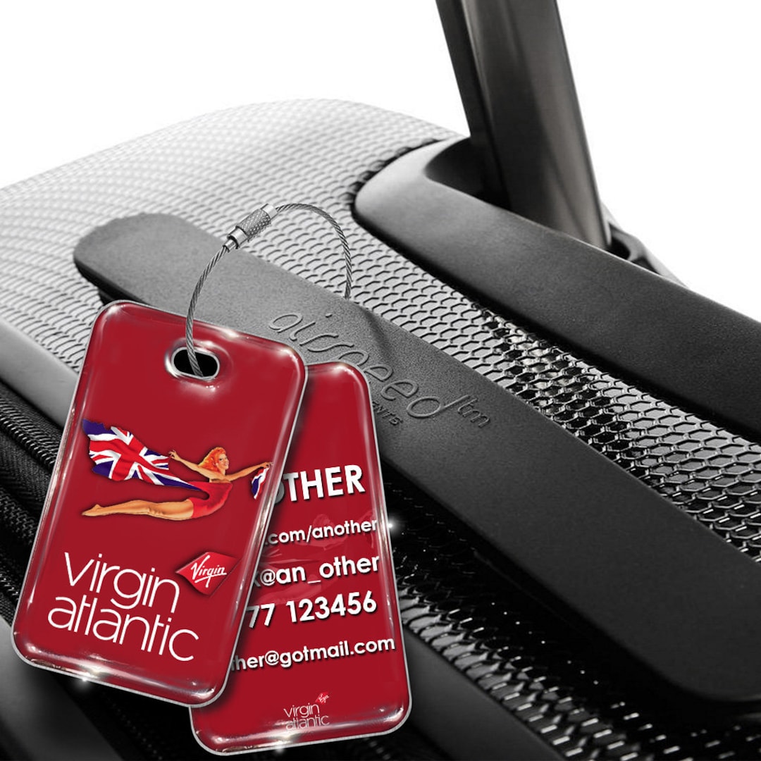 Virgin Atlantic Flying Lady Luggage Tag - Etsy