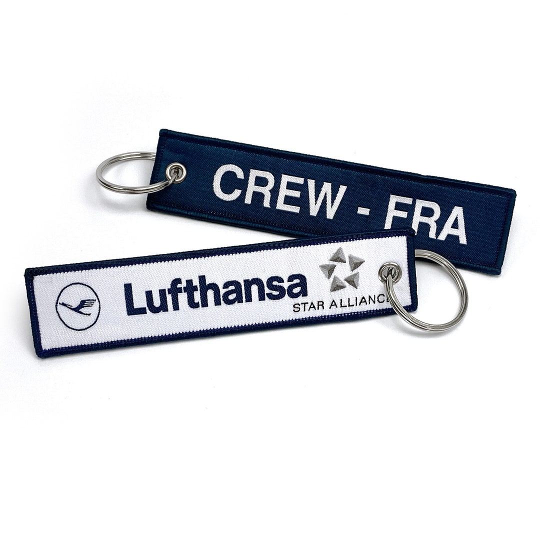 Lufthansa Airlines Crew Base Embroidered Tag - Etsy