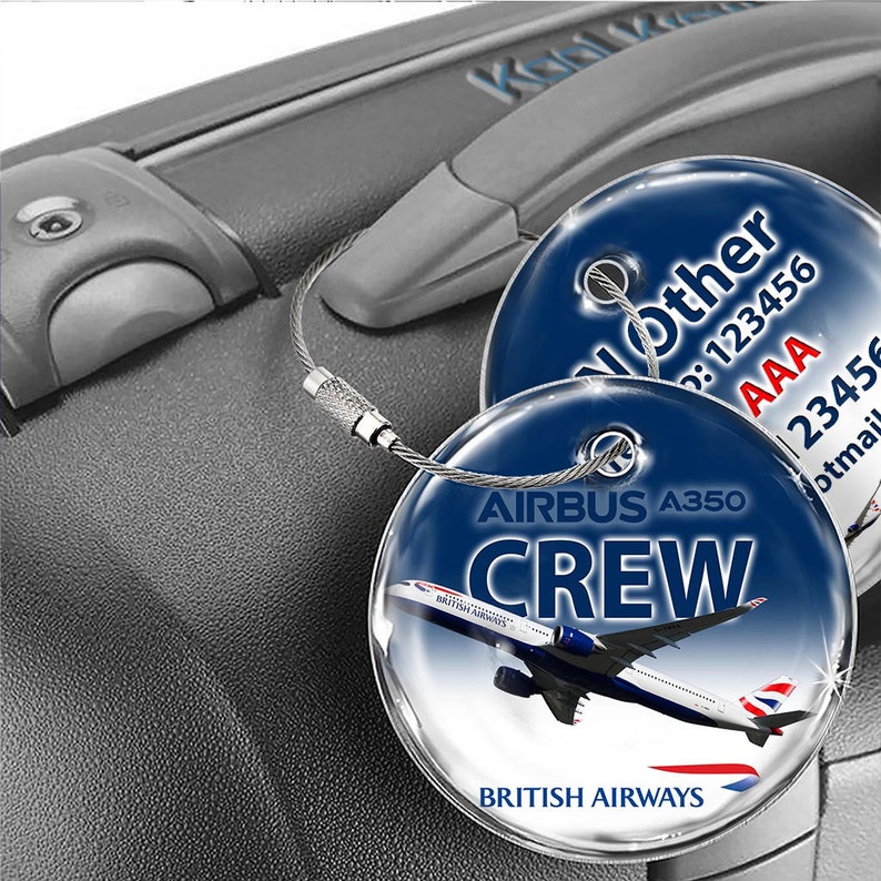 British Airways A350 Crew Luggage Tag - Etsy