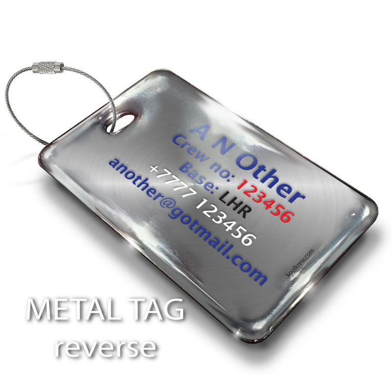 British Airways Logo Crew Luggage Tag - Etsy
