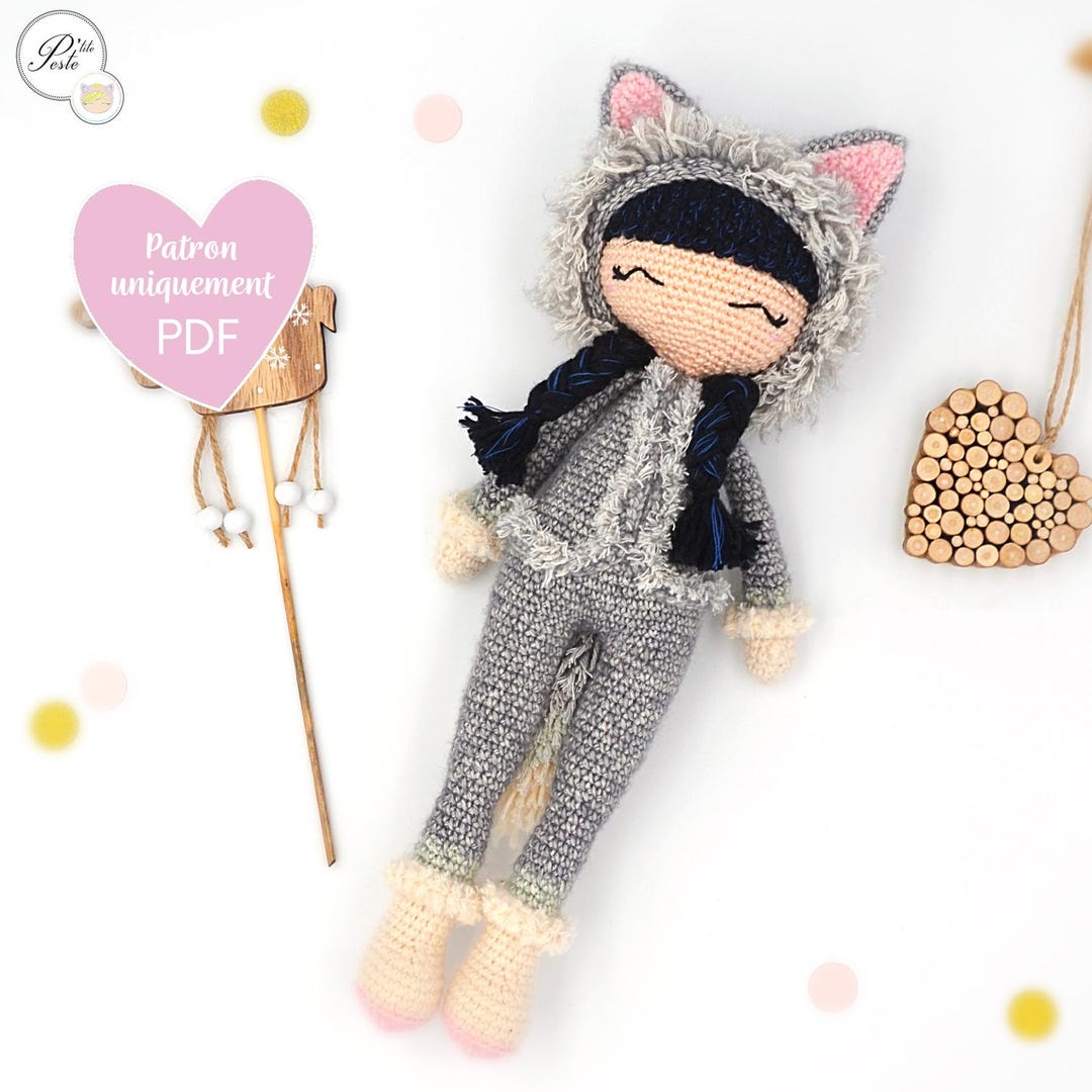 Crochet Pattern CONSTANCE Wolf Amigurumi Child - Etsy