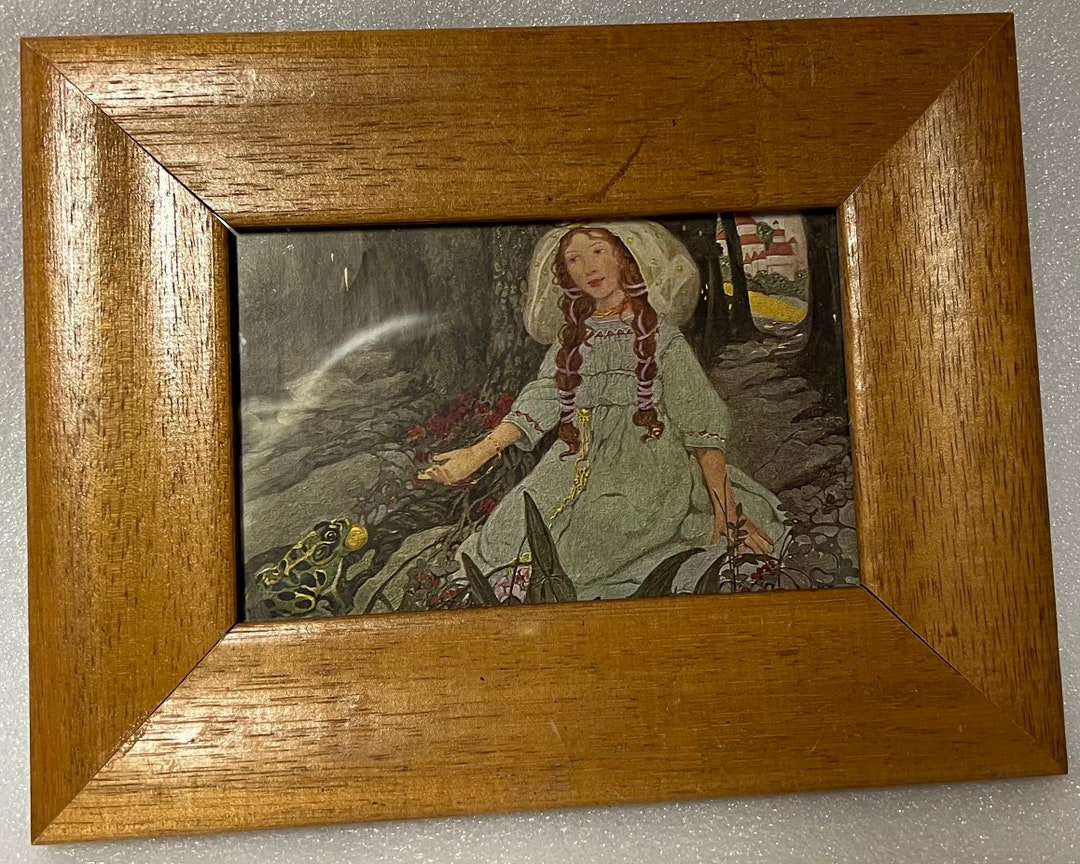 1926 Print the Frog and the Princess From Fairy Tales of Grimm by Ethel ...