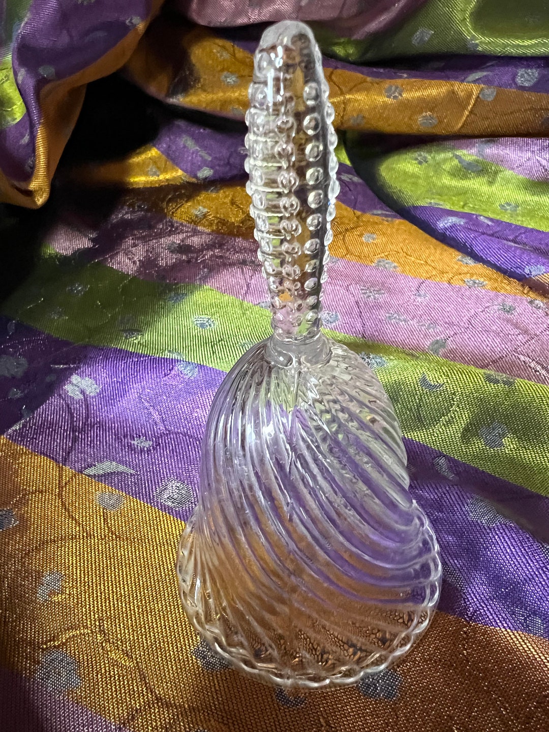 Vintage Cut Glass Dinner Bell: Collectible Ringer Bell (14cm) - Etsy