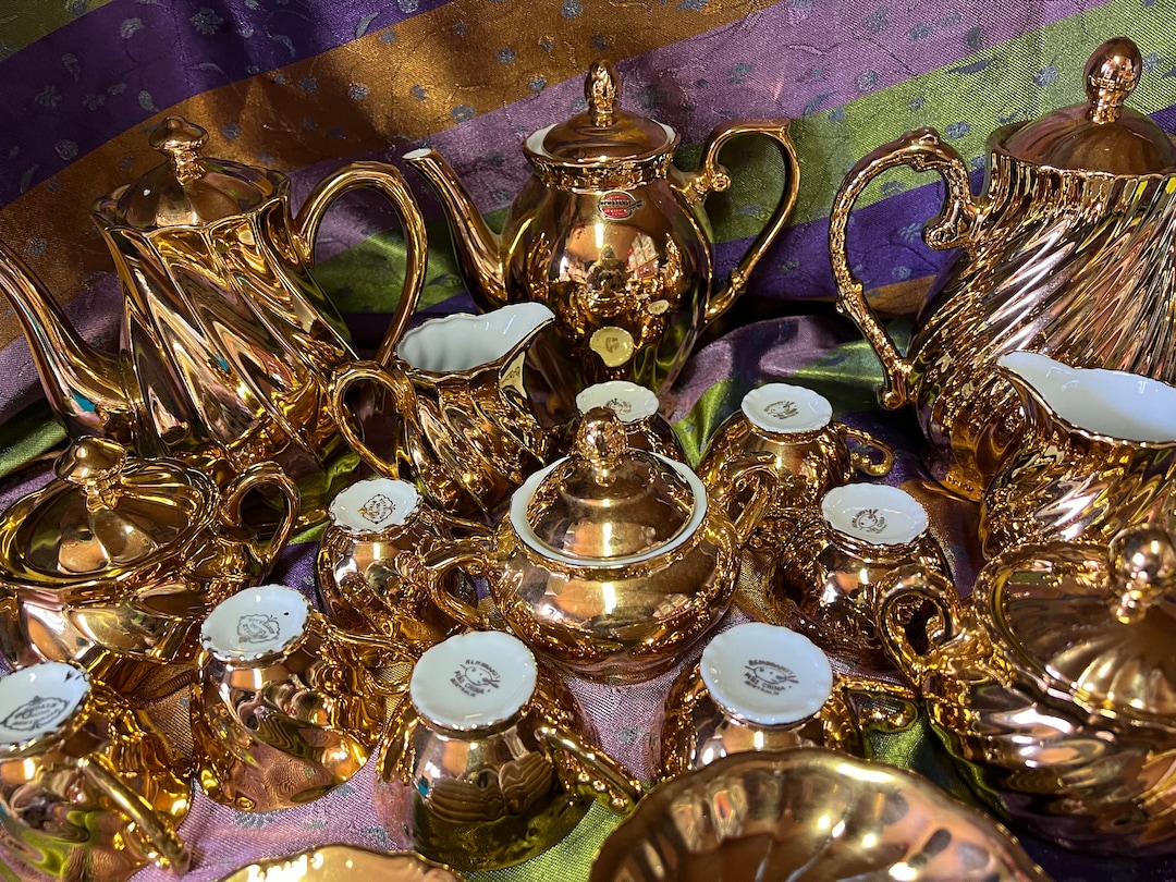 22k Gold Plated Australian Pottery Rembrandt Avondale St. Kilda 34 ...