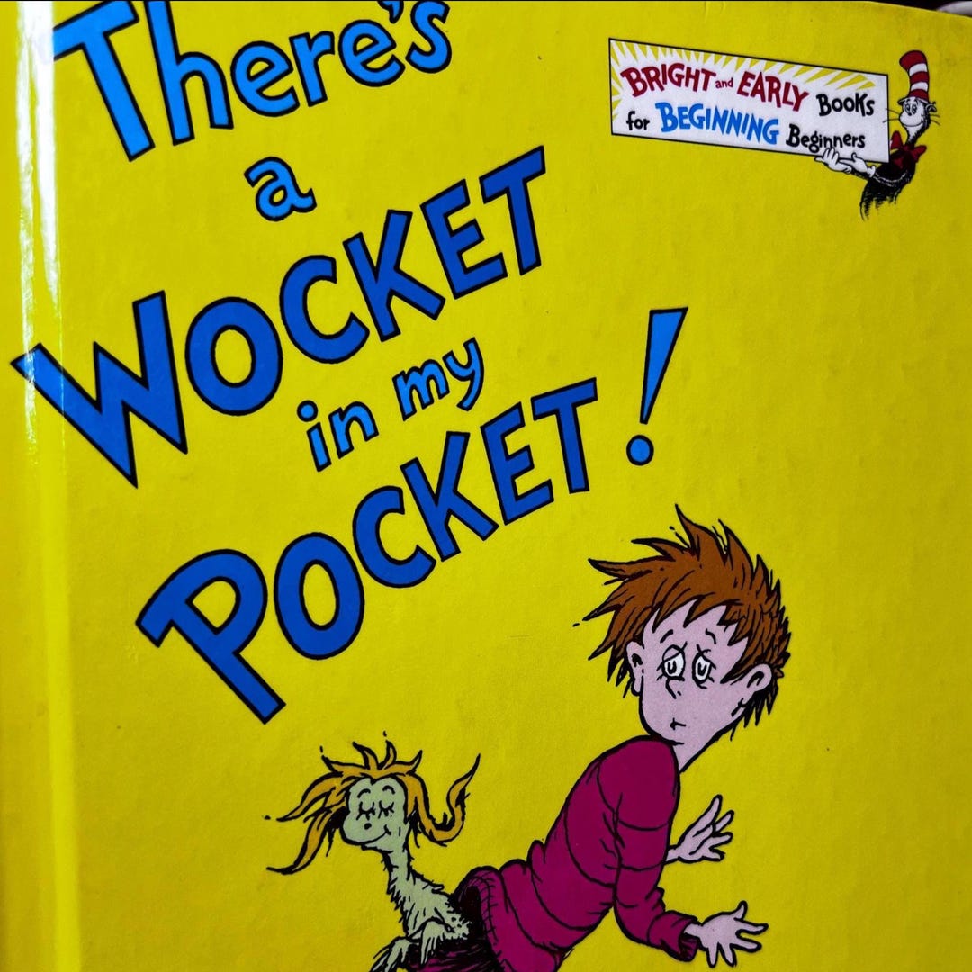 Vintage Dr Seuss Theres A Wocket in My Pocket Beginner Book Early ...