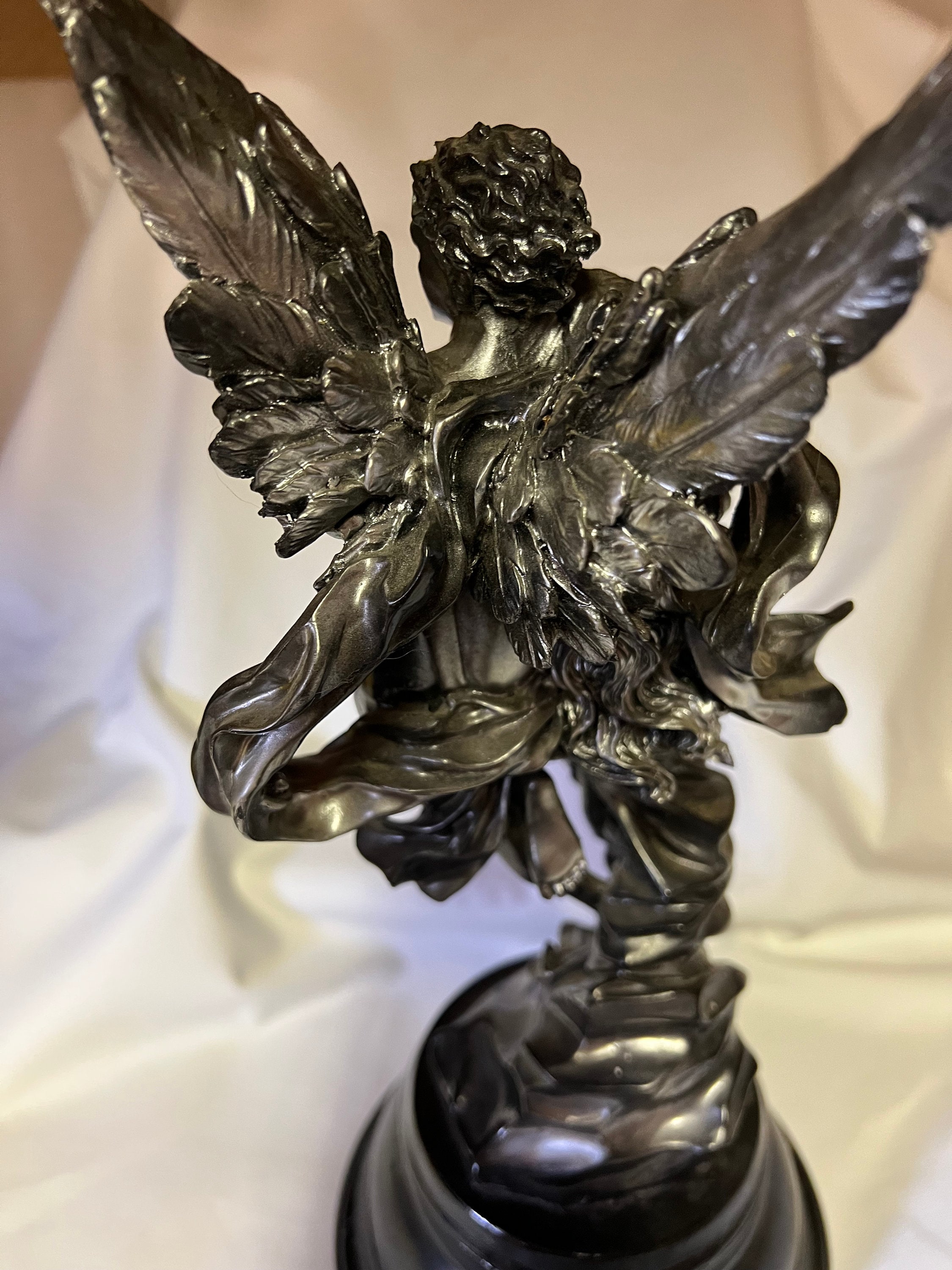 Angel Sculpture Angel Rescue Angel Statue Angel Embracing Young Girl 38 ...