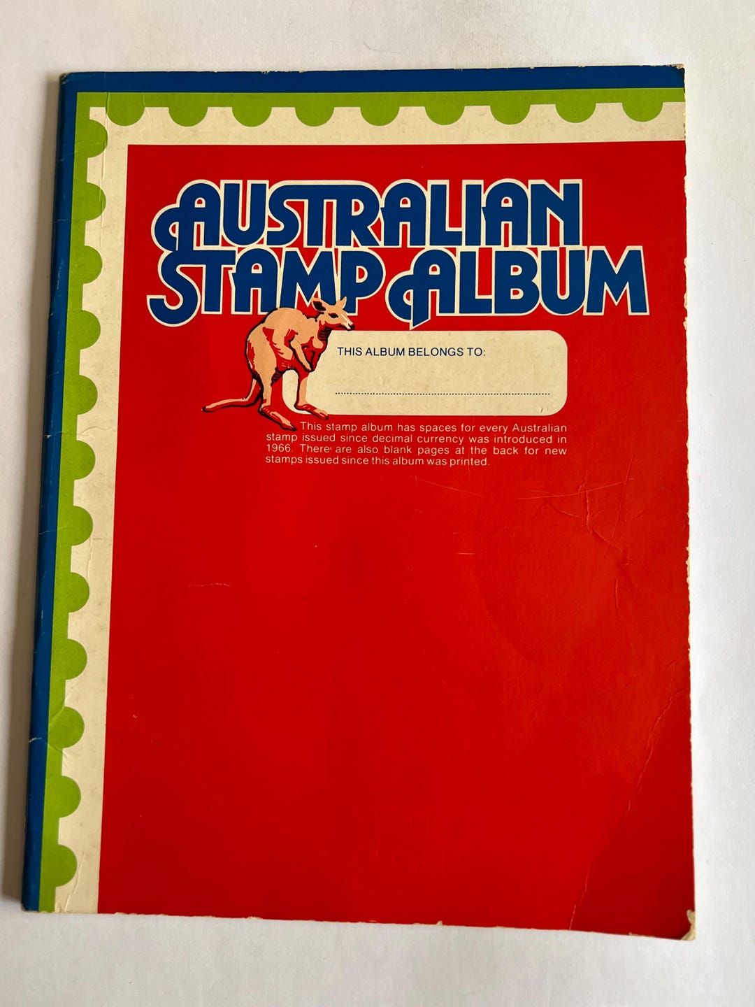 Australian Stamp Album Australia Post Decimal 1966 to 1977 Blank Stamp ...