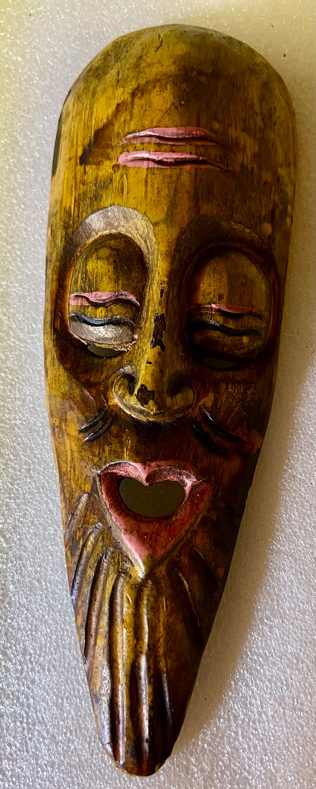 Wood Carving Wood Mask Wooden Mask Wall Decor Collectible Wall Art ...