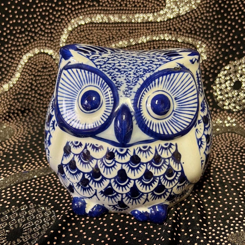 Ceramic Owl Sculpture - Etsy