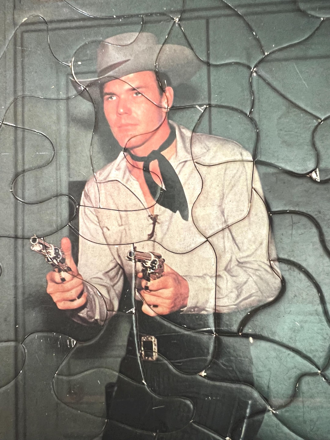 Vintage Cowboy Tray Puzzle: 1950s Gunsmoke Western Memorabilia - Etsy