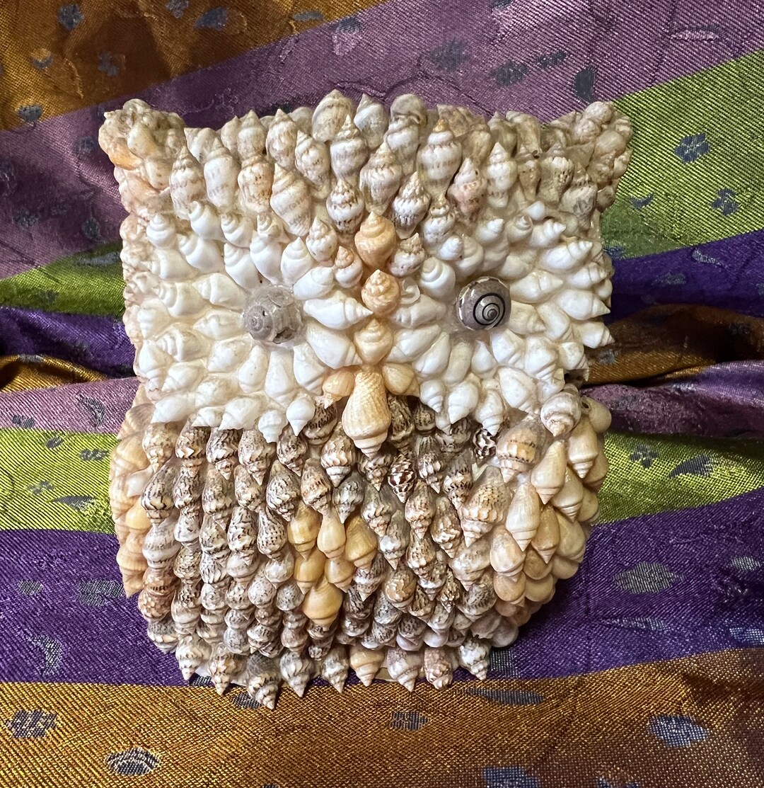 Hand Made Owl Shell Owl Philippines Souvenir 14 Cm Owl Shell Art ...