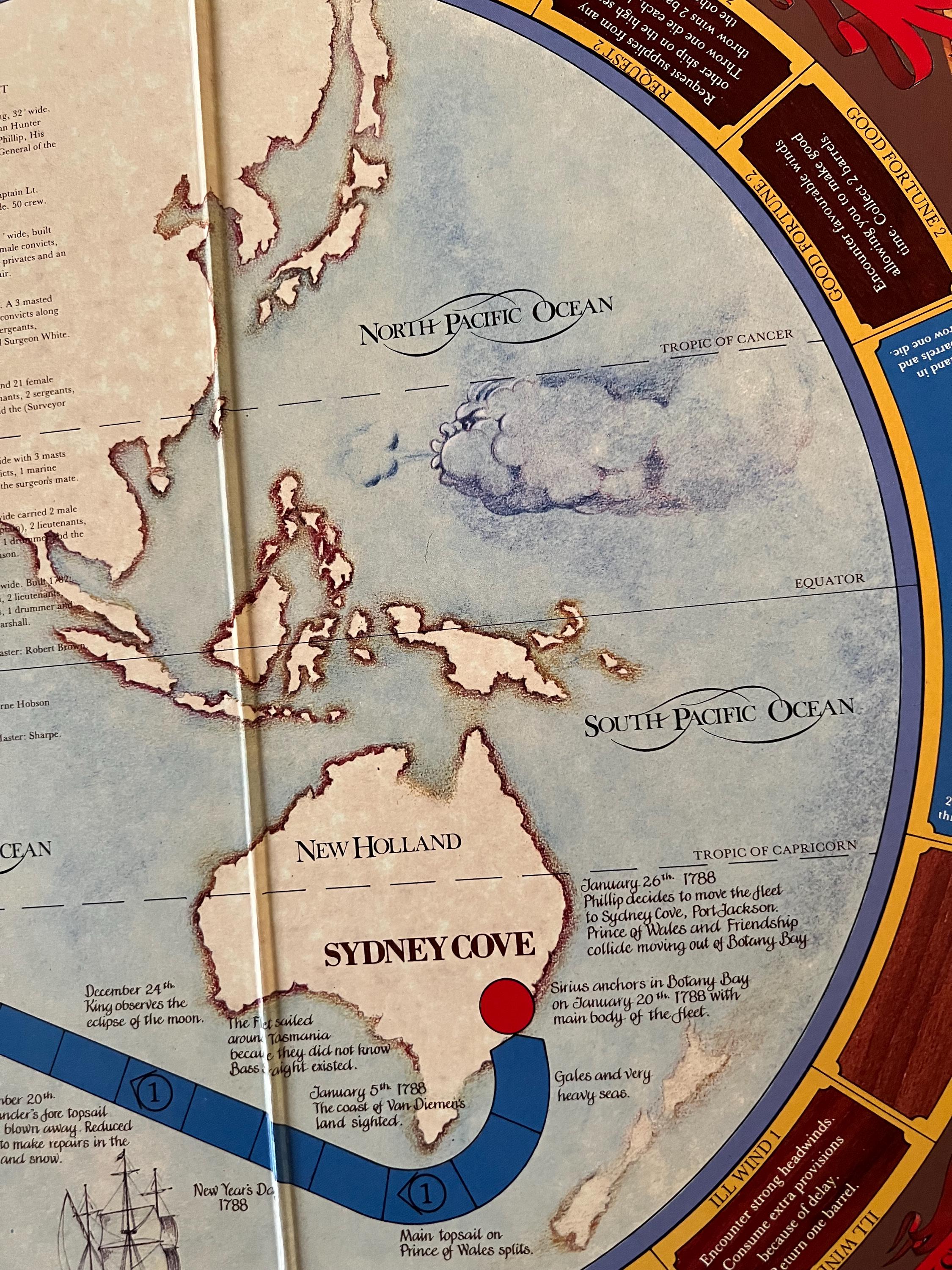 Vintage First Fleet Board Game: 1986 John Sands Australian Historical ...