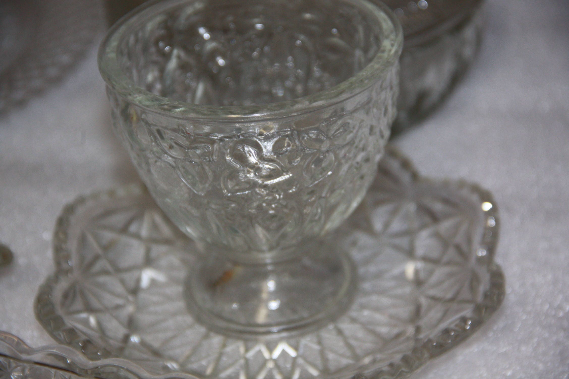 Vintage Glass Collectibles X 6 Avon Glass Fan Glass Dish Glass - Etsy