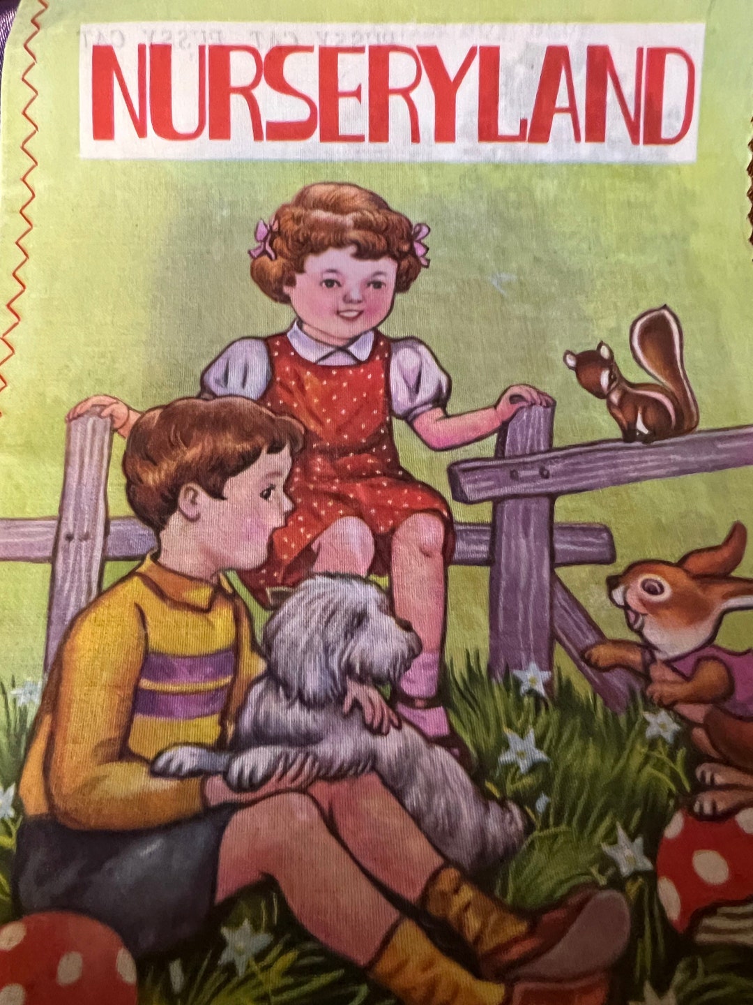 Nursery Land Vintage Rag Book Vintage Cloth Book Made in Japan ...