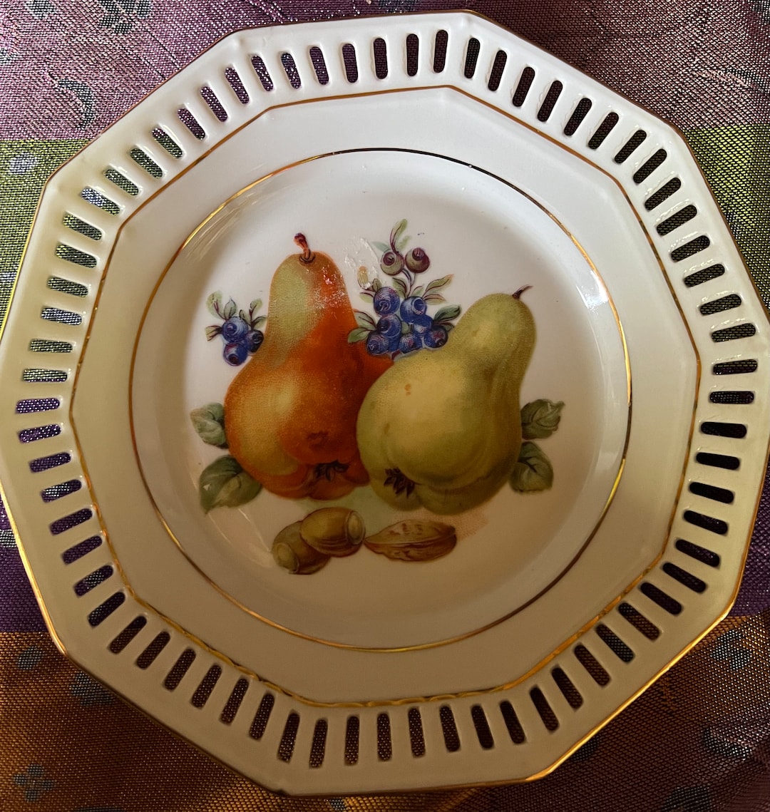 Schumann Germany Porcelain Fruit Plate Collectible Plate Vgc 15cm ...