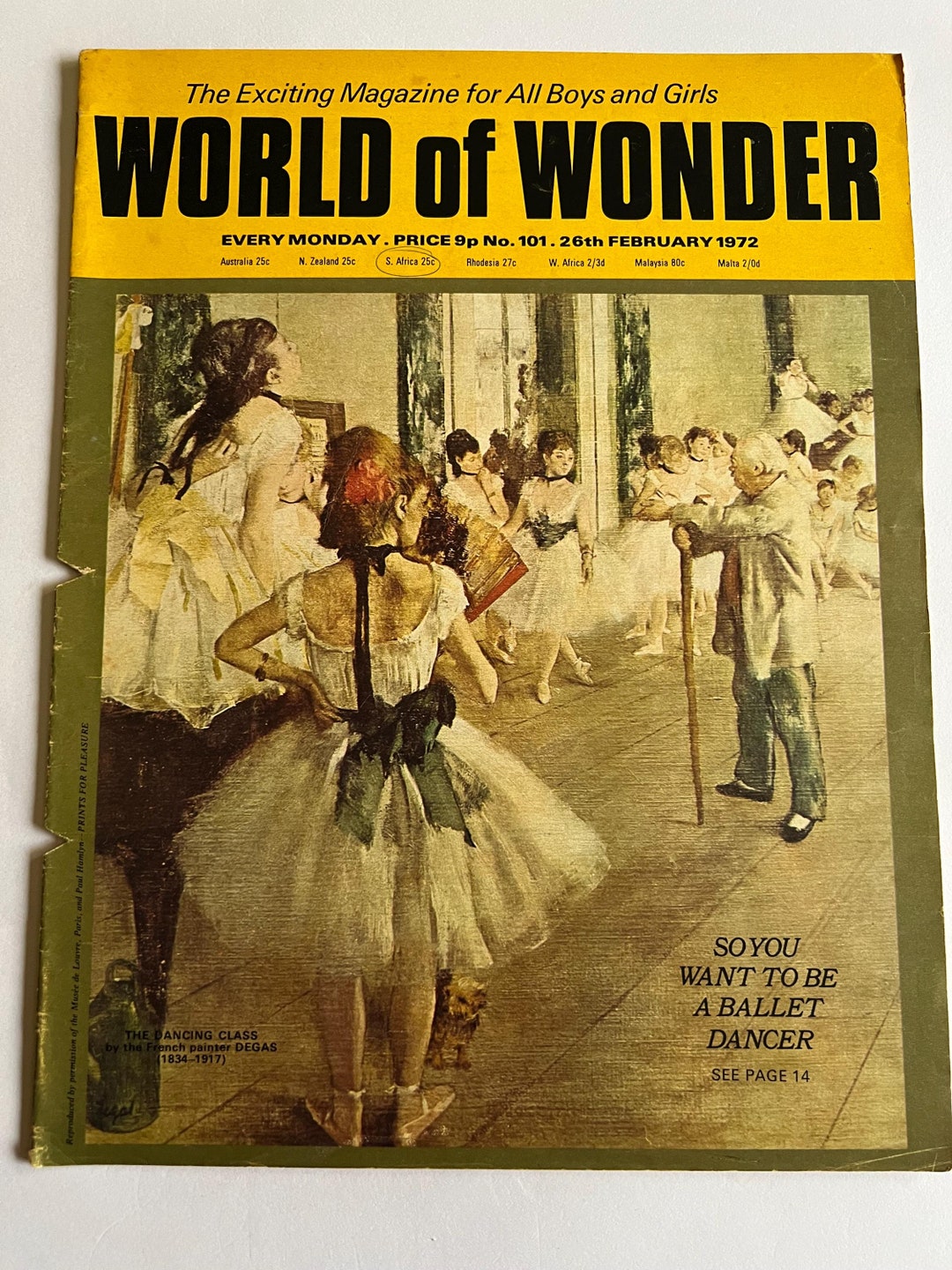World of Wonder No 101 Oberon Holland 1972 Vintage Magazine the ...
