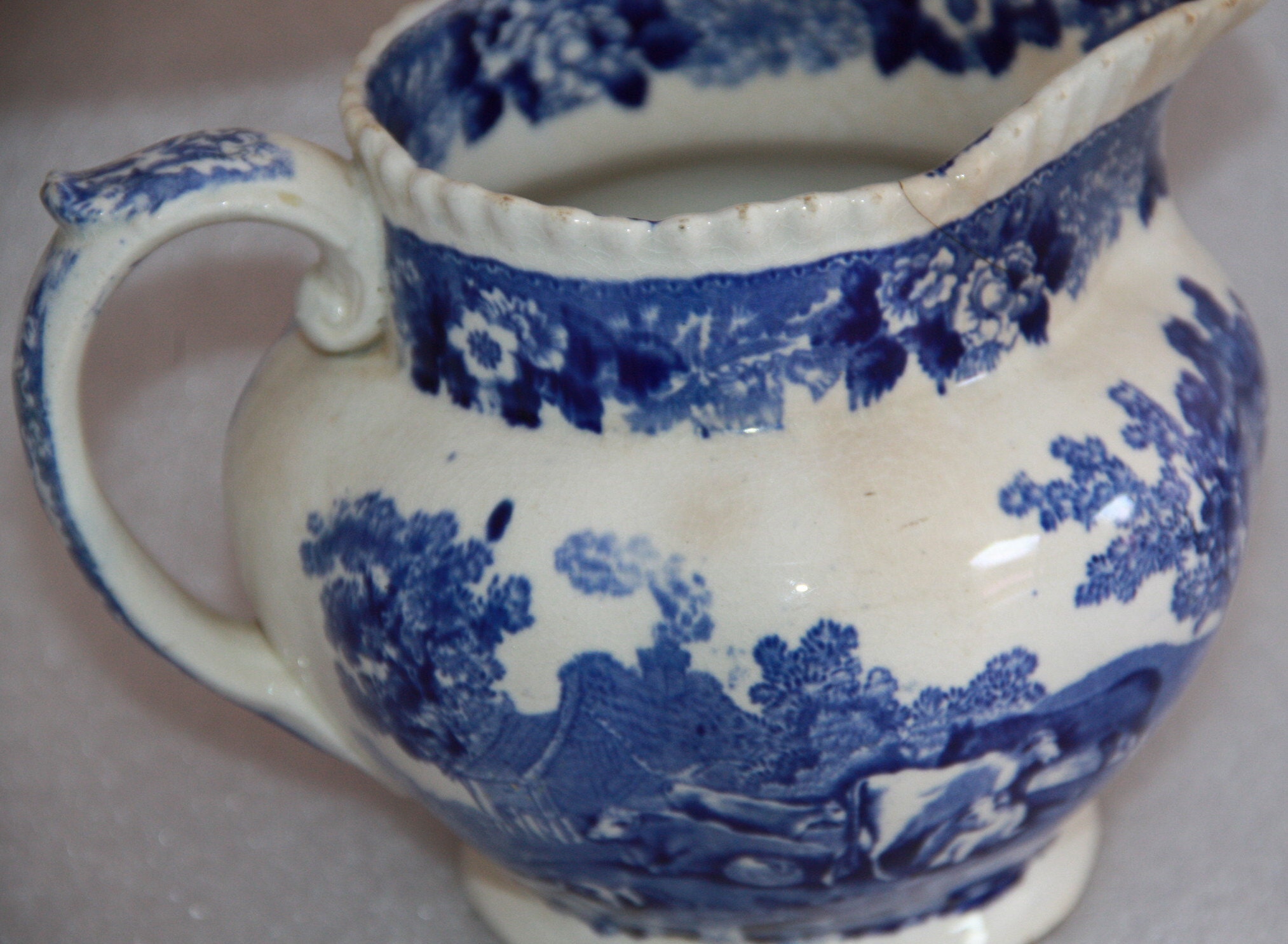 Antique Jug Antique Pitcher Hallmarked Adams Cattle Scenery - Etsy ...