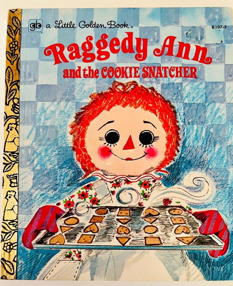 Vintage Raggedy Ann Little Golden Book: 1979 Cookie Snatcher Edition - Etsy