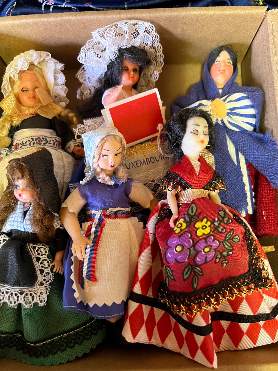 Miniature Doll Collection Vintage International Dolls Set of 5 Dolls ...