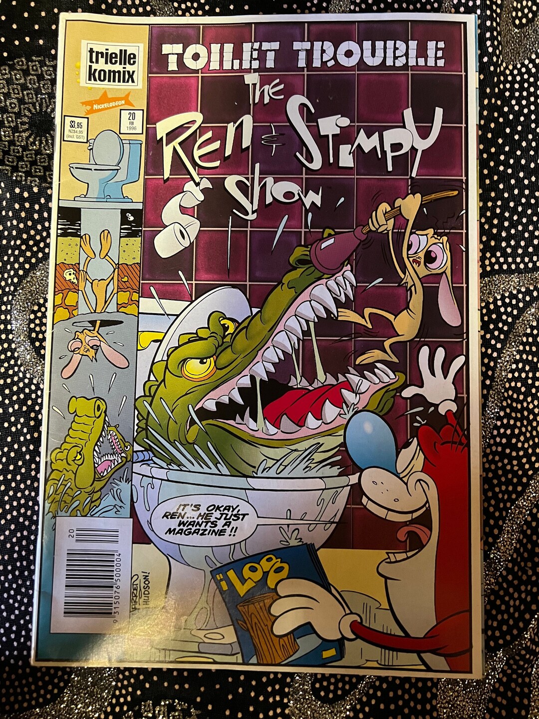 The Ren and Stimpy Show Comic Book Feb 1996 No 20 Trielle Komix Vintage ...