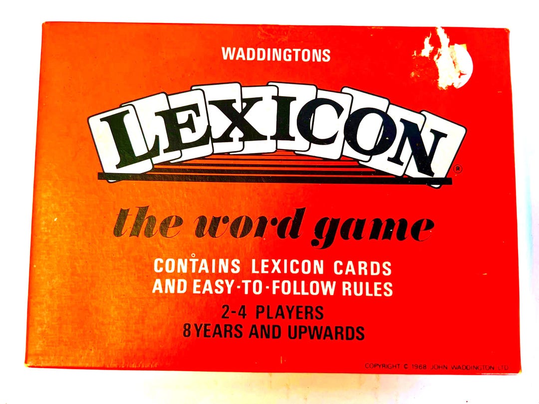 Vintage 1968 Waddington Lexicon Card Game - Retro Word Game - Etsy