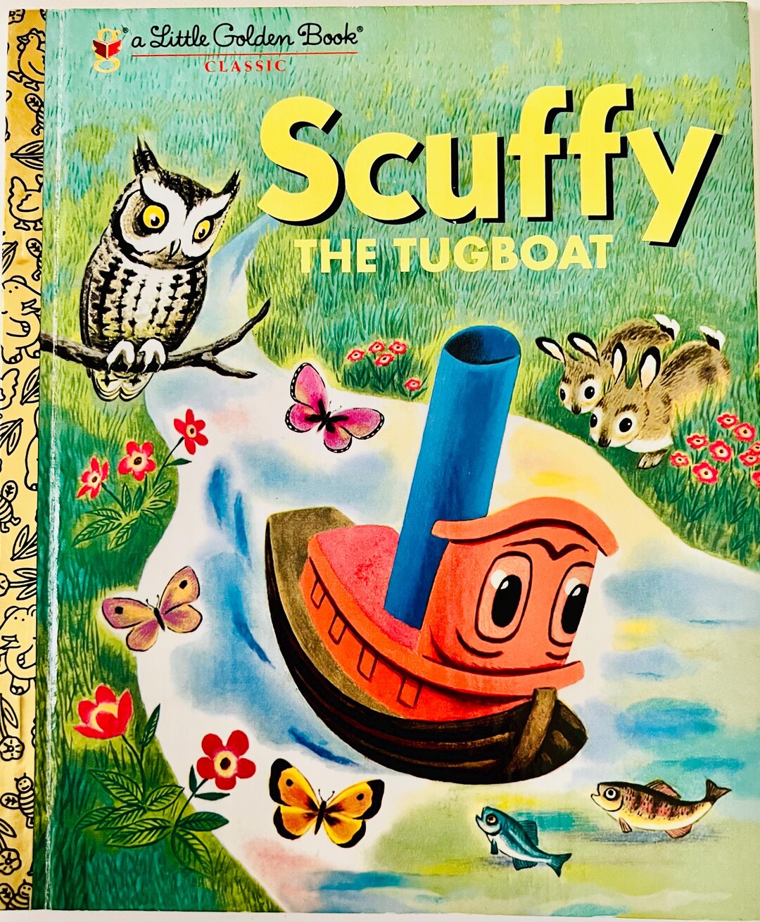 A Little Golden Book Scuffy the Tug Boat Hard Cover No Inscription Very ...