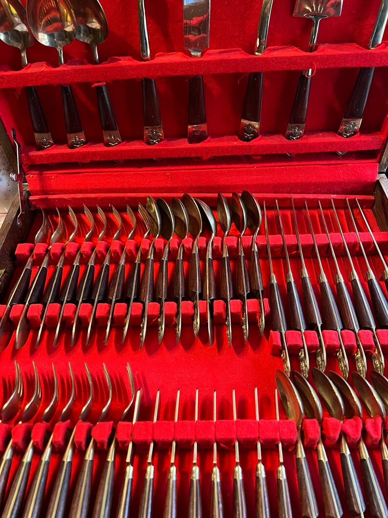 Juego de cubiertos de bronce hechos a mano dioses de bronce adornados ...