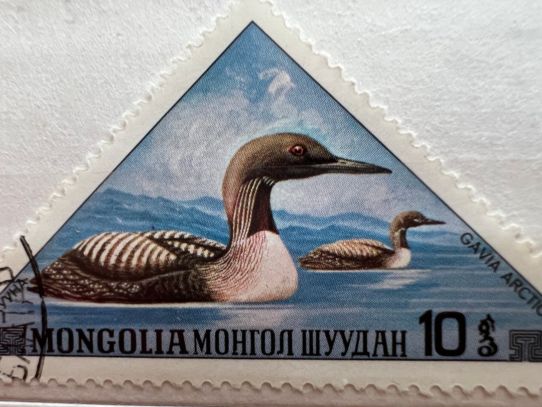 Postage Stamps Wildlife Mongolia X 3 Stamps Triangle Stamps Vintage ...