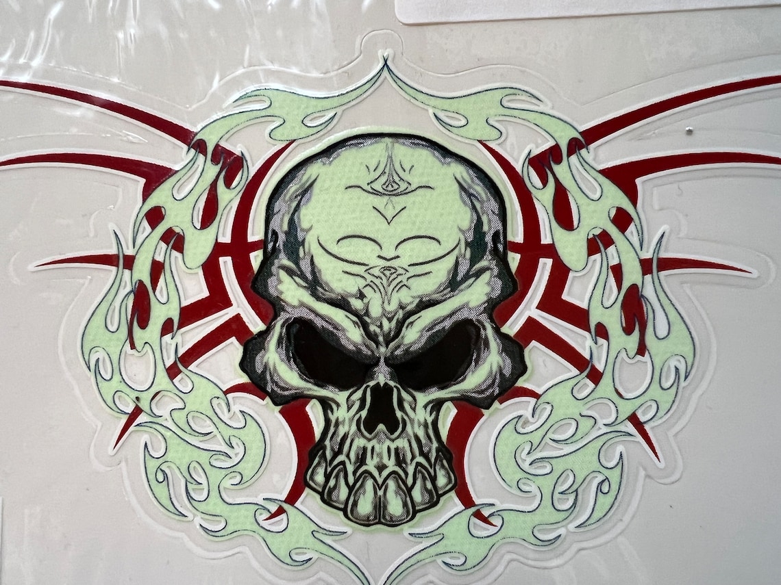 Scull Decal Suit Truck Car Bike or Boat Vintage From Early 2000 13 X 8. ...