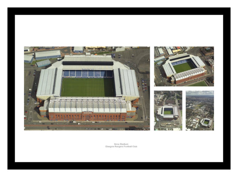 Rangers FC Ibrox Stadium Aerial Views Photo Memorabilia - Etsy UK