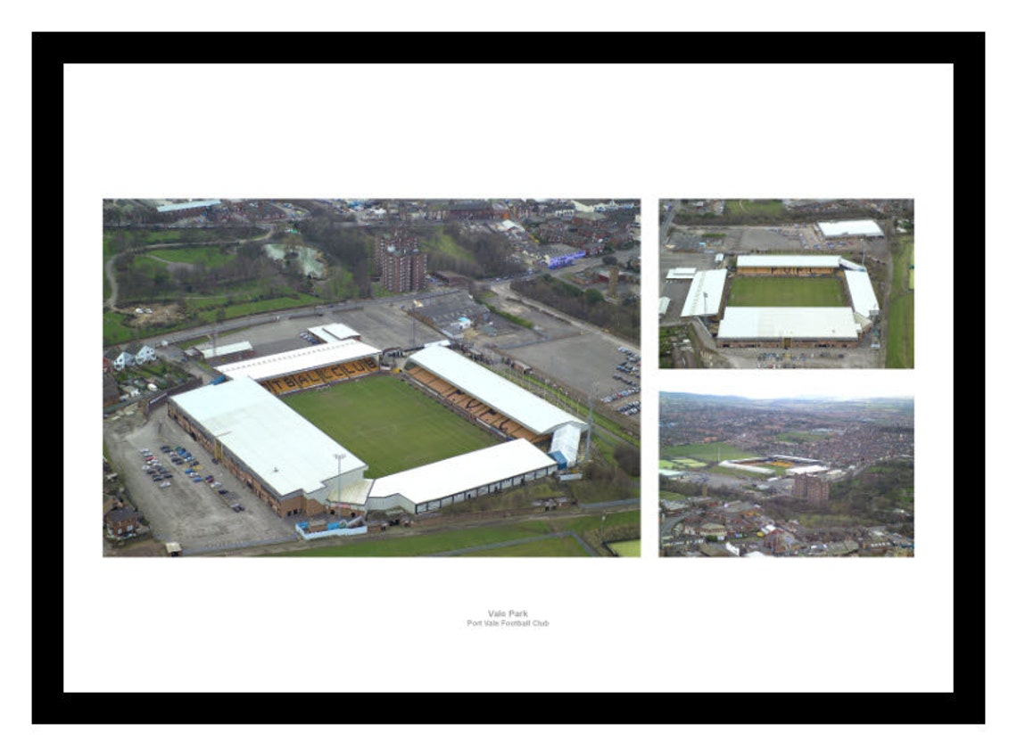 Port Vale Stadium Vale Park Aerial View Photo Memorabilia | Etsy