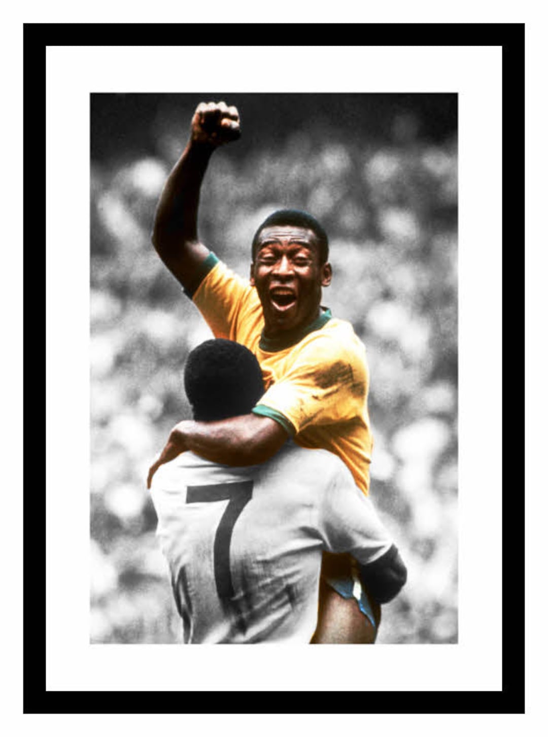 Pele Brazil 1970 World Cup Final Spot Colour Photo Memorabilia - Etsy
