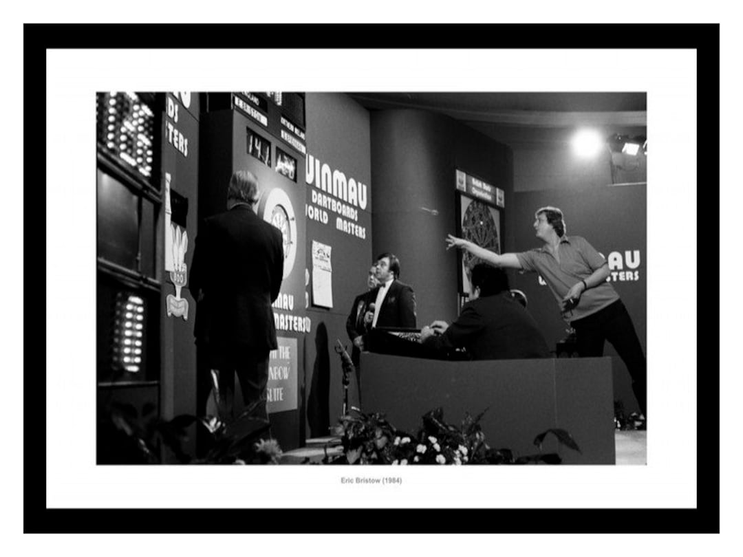 Eric Bristow the Crafty Cockney Darts Legend 1984 Photo Memorabilia - Etsy