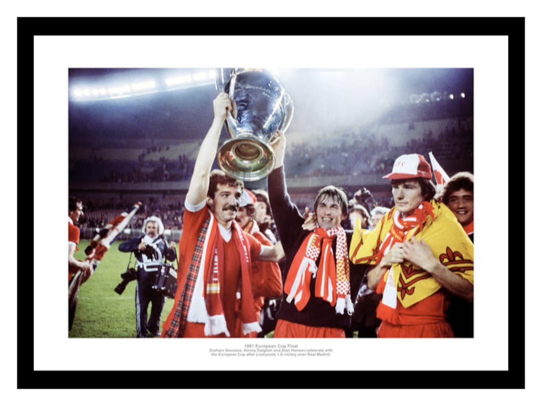 Liverpool FC '3 Legends' 1981 European Cup Final Photo Memorabilia ...