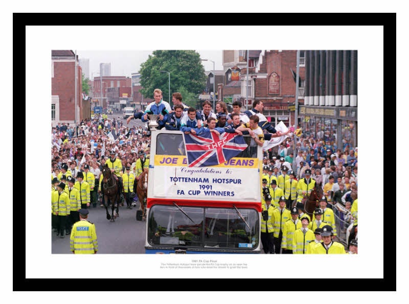 Tottenham Hotspur 1991 FA Cup Final Open Top Bus Photo | Etsy