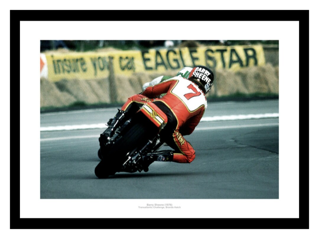 Barry Sheene Brands Hatch 1976 Motorcycle Photo Memorabilia - Etsy