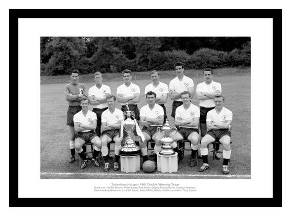 Tottenham Hotspur 1961 Double Winning Team Photo Memorabilia - Etsy UK
