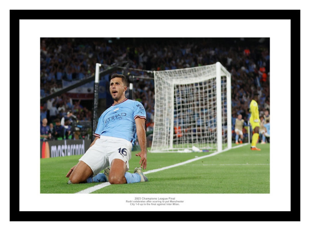 Manchester City 2023 Champions League Final Rodri Celebration Photo ...