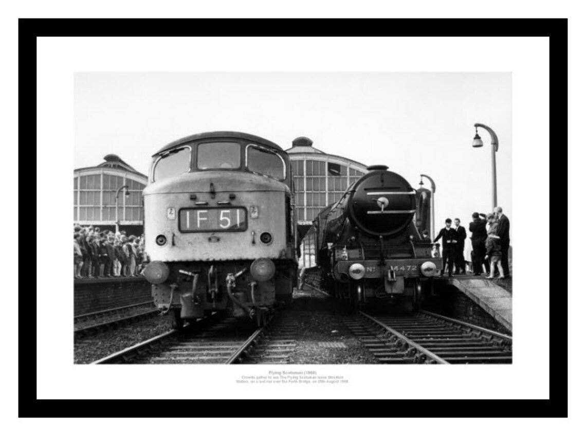 Flying Scotsman 1968 Steam Train Photo Memorabilia - Etsy