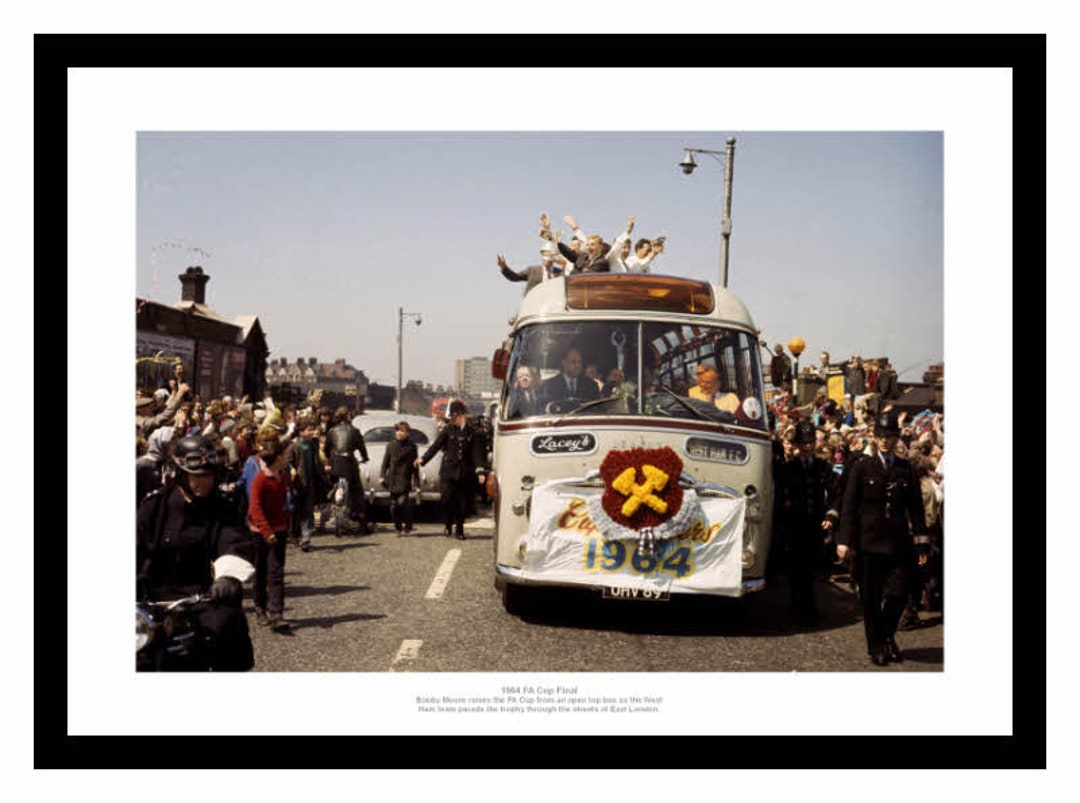 West Ham United 1964 FA Cup Final Open Top Bus Photo Memorabilia - Etsy