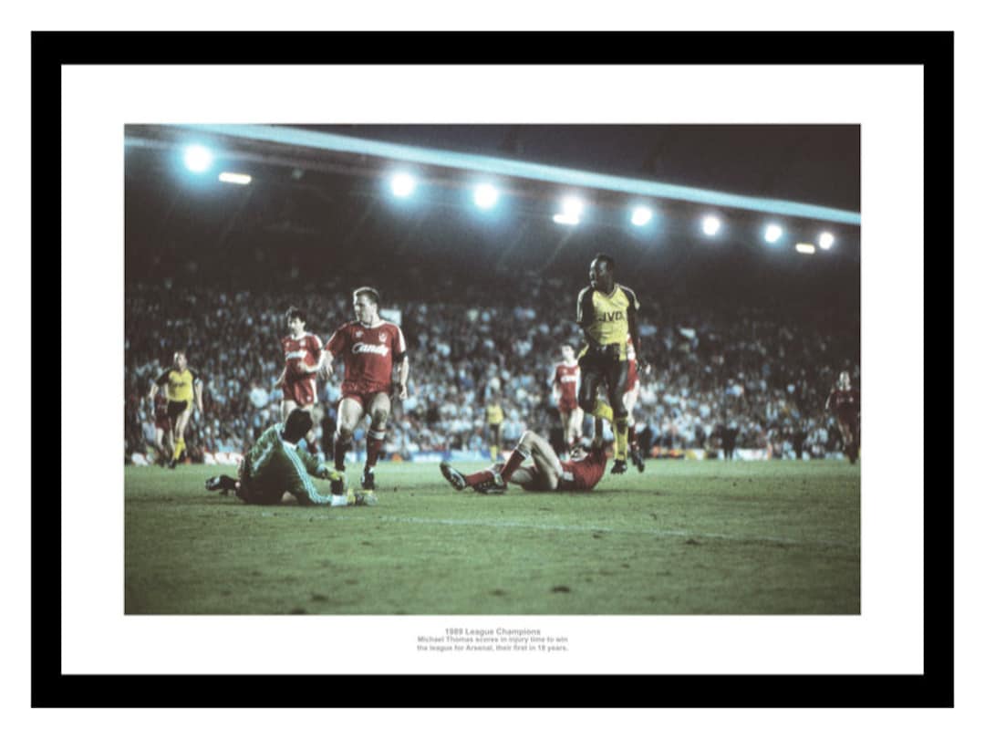 Michael Thomas 1989 Arsenal V Liverpool Goal Photo Memorabilia - Etsy UK