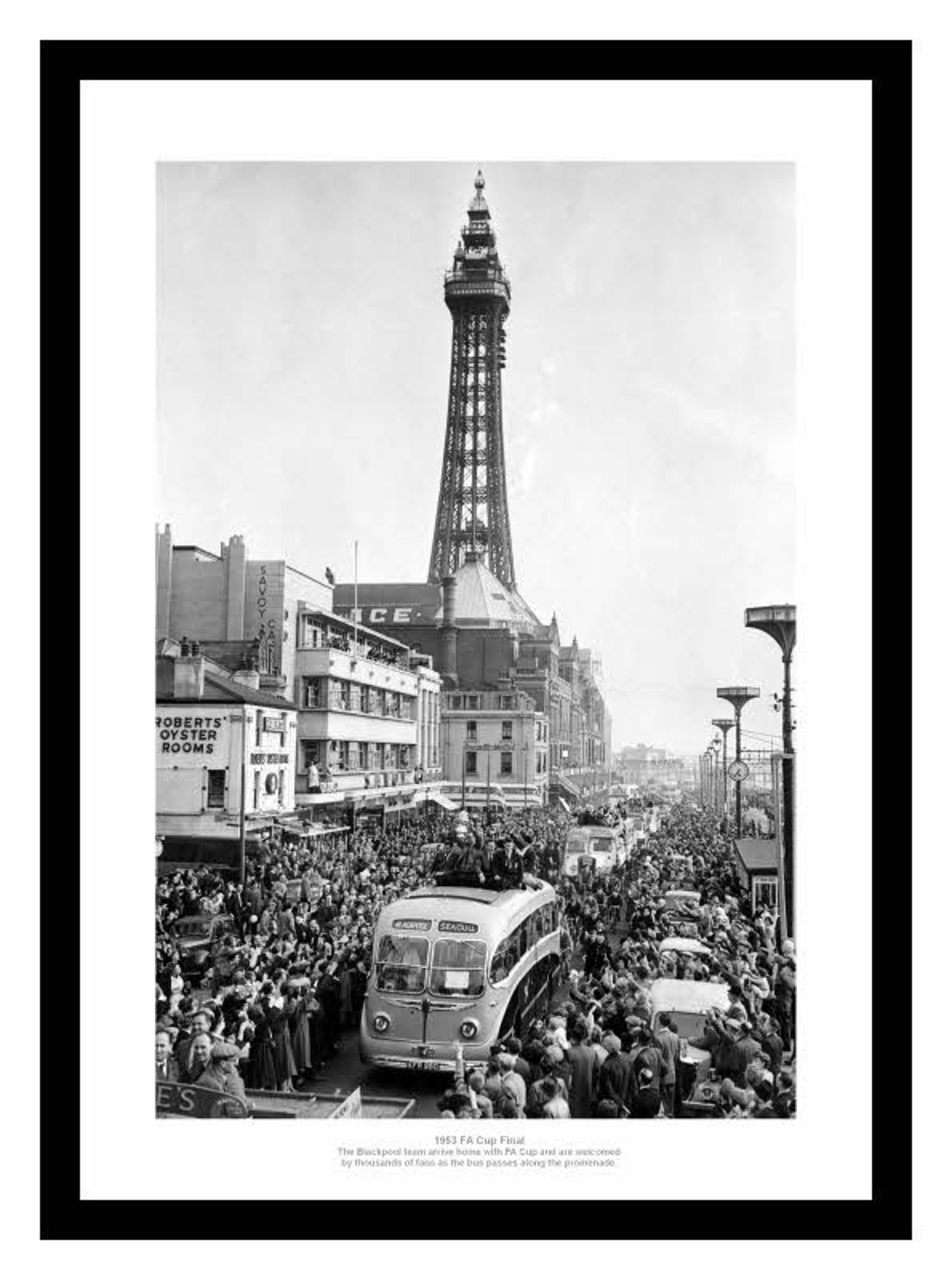 Blackpool FC 1953 FA Cup Final Open Top Bus Celebrations Photo - Etsy